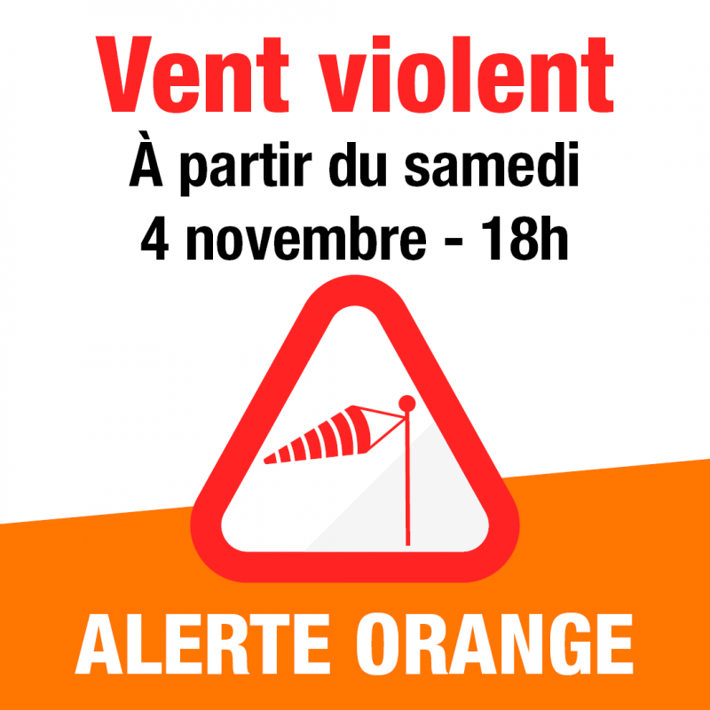[VENT VIOLENT] ALERTE ORANGE - samedi 04 novembre - La tempête DOMINGOS touchera la Vendée à ...